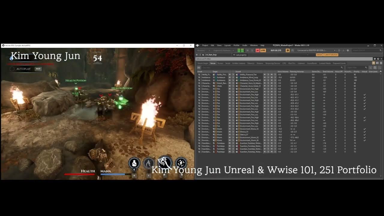 Wwise & Unreal Integration - Action RPG 사운드 디자인 포트폴리오 - YouTube