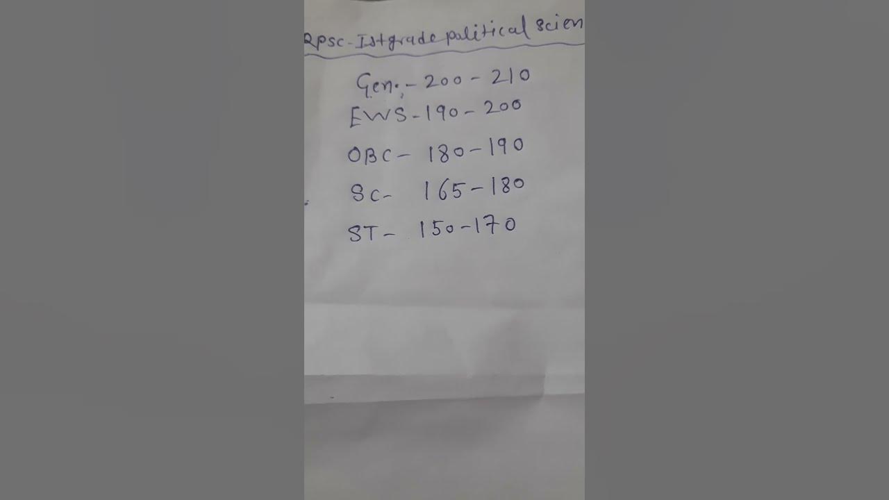 RPSC First Grade Political Science Cut Off 2022 YouTube rpsc-first-grade-political-science-cut-off-2022-youtube