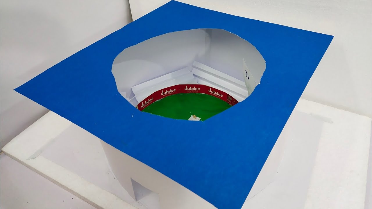 Cricket Stadium Miniature Model - YouTube