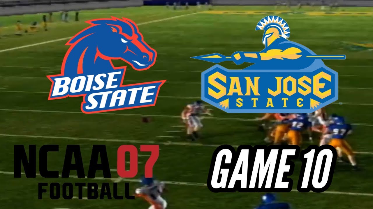NCAA 07 Boise State Season Sim: Game 10 @ San Jose State - YouTube