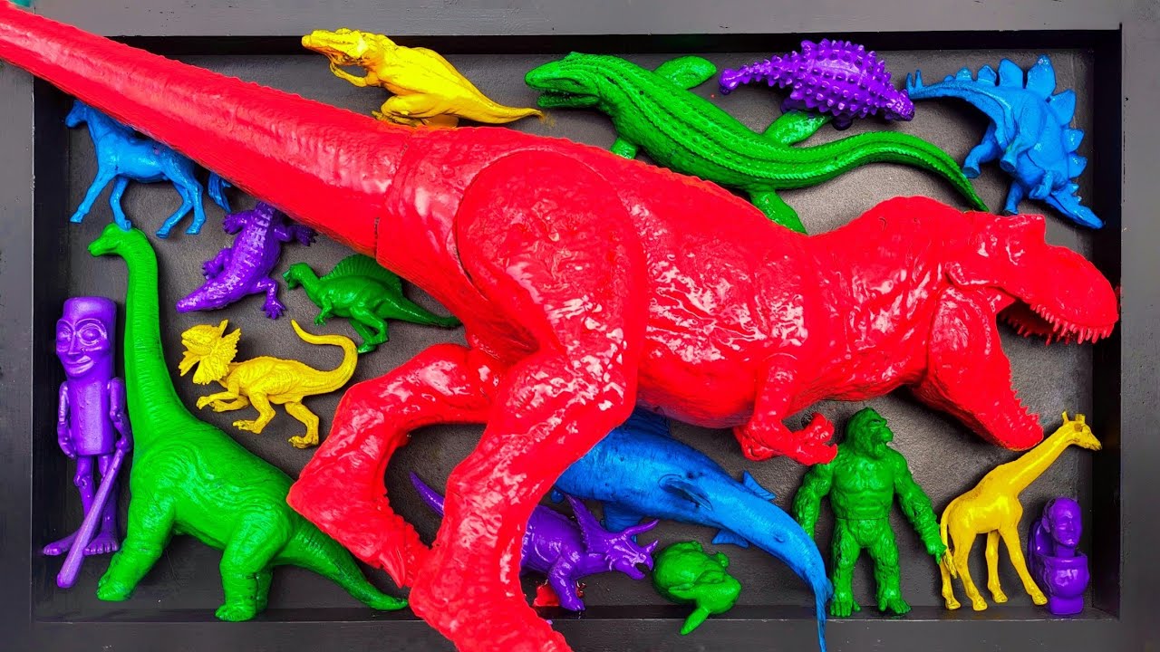 Dinosaurus Jurassic World Dominion: T-rex/Mosasaurus/Skibidi/Spider-Man ...
