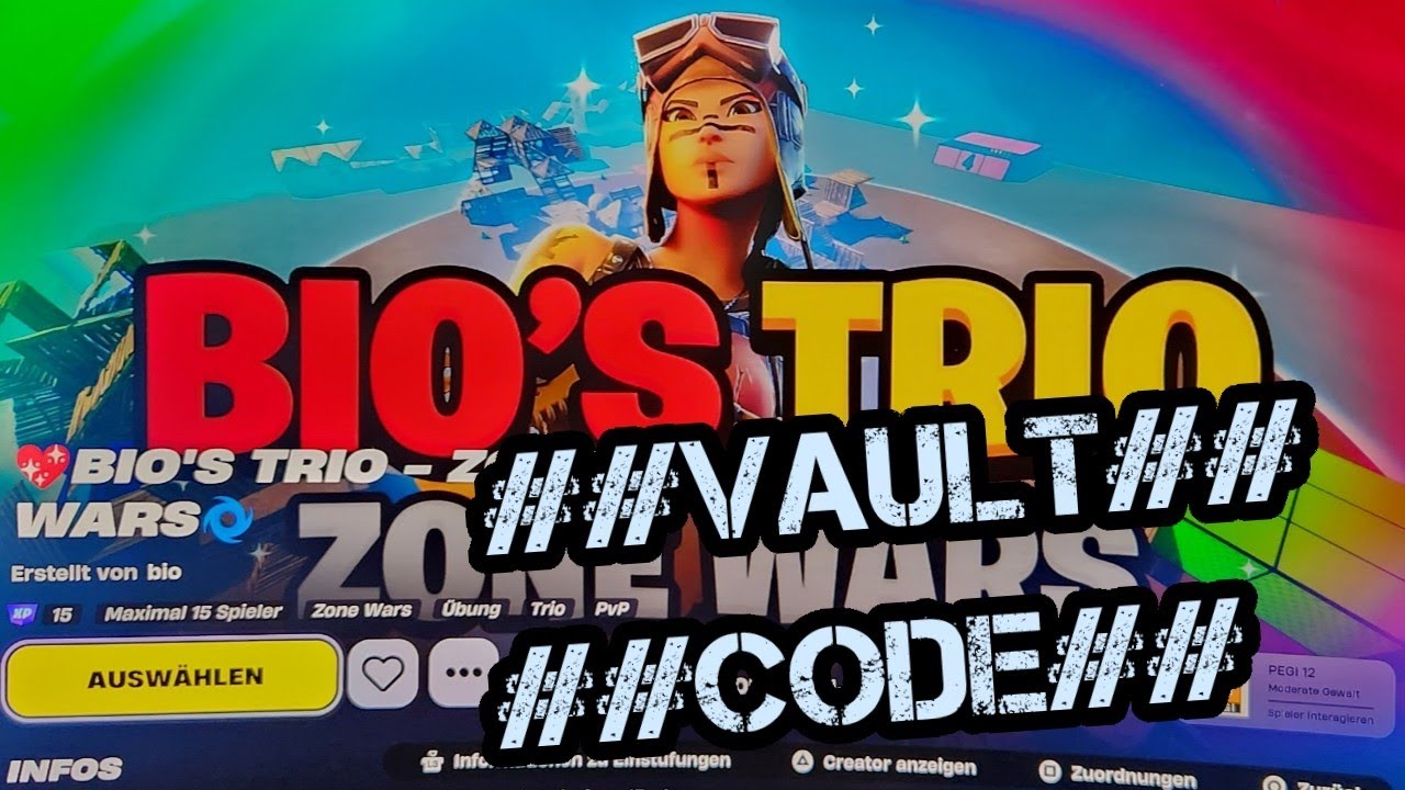 Fortnite - Bio's Trio Zone Wars VAULT CODE - YouTube