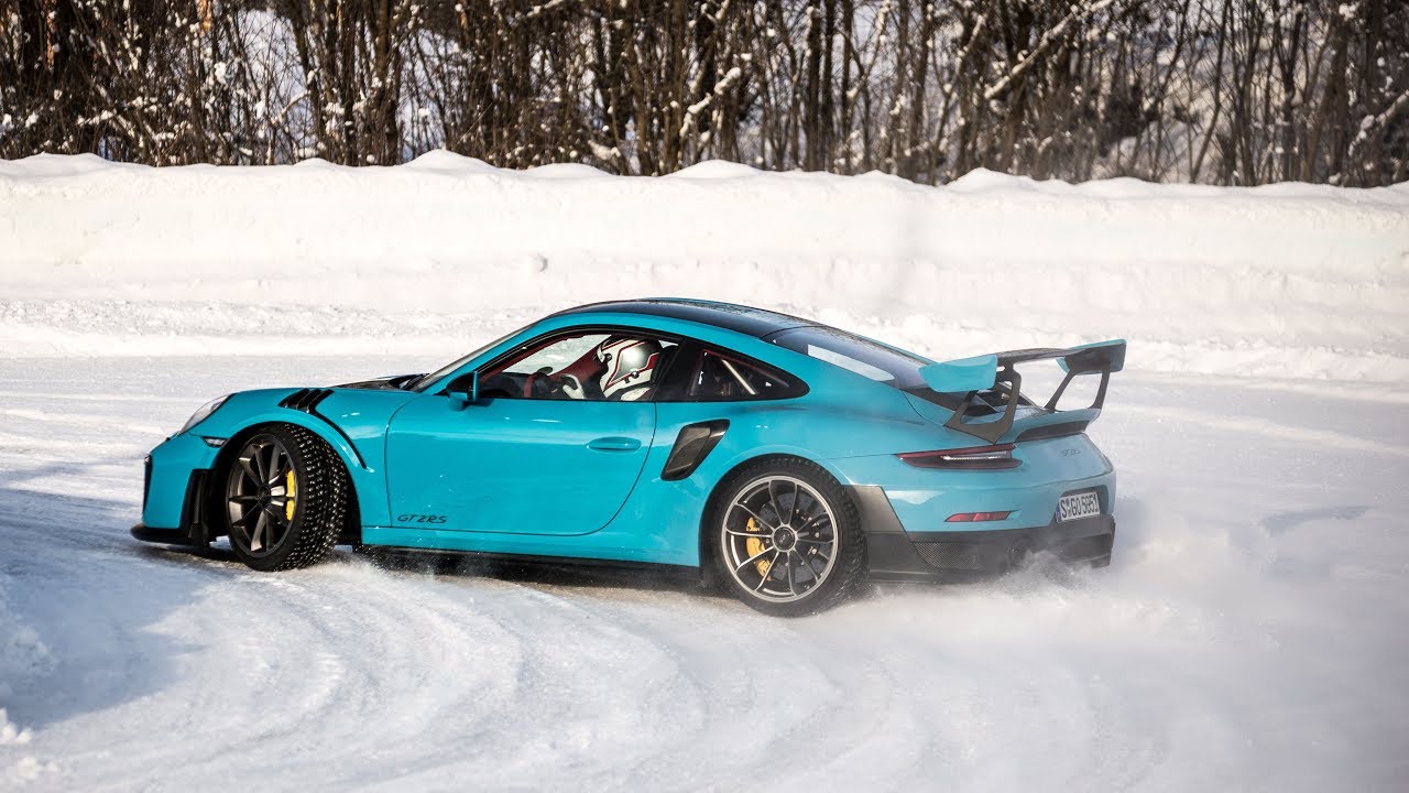 Porsche go CRAZY at Ice Race Austria!! Powerslide Lover, Snow drifting ...