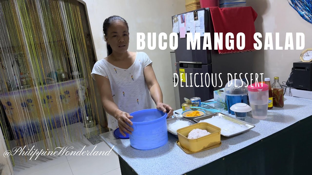 Make A Delicious Buko Mango Salad In Just Minutes! - YouTube