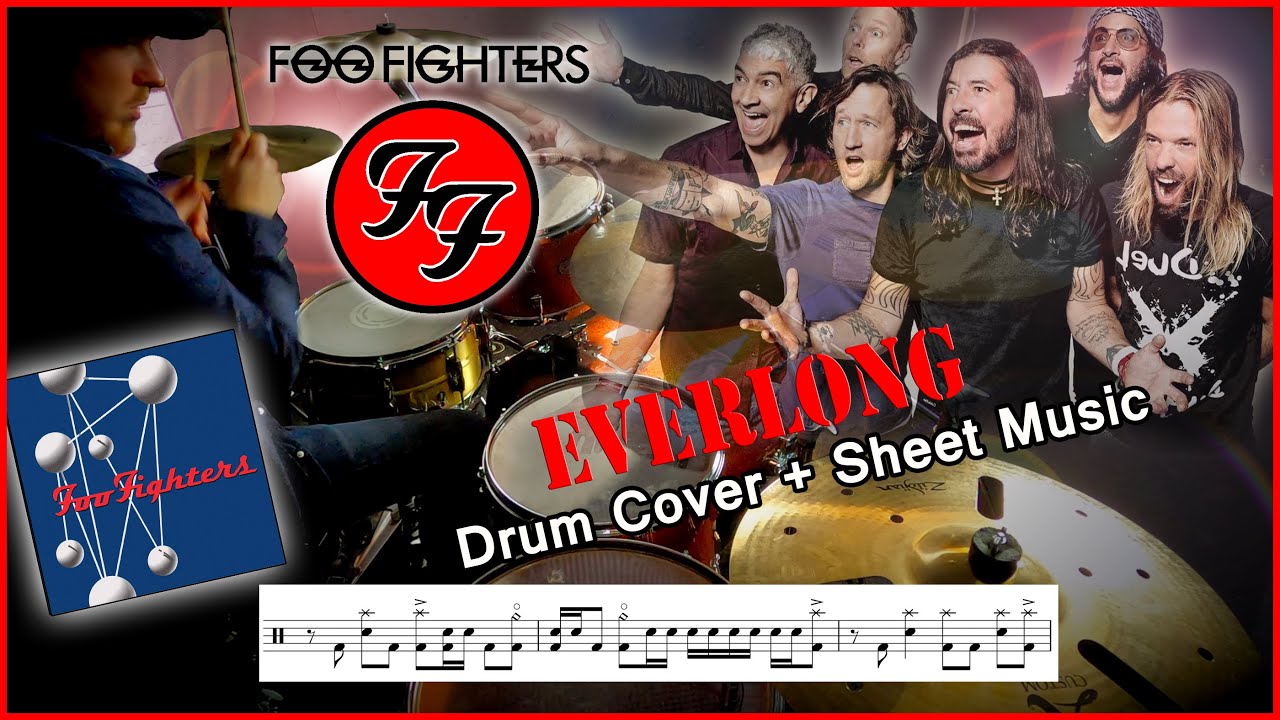 EVERLONG - Foo Fighters Drum COVER + Full TRANSCRIPTION - YouTube