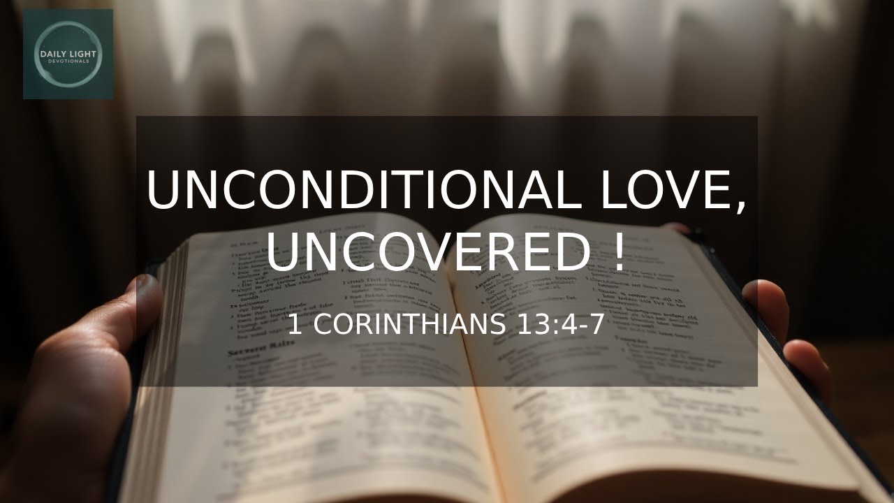 Daily Devotional: Unconditional Love, Uncovered | Living Out 1 ...