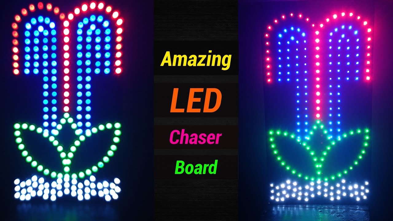 How To Mack a Amazing LED Chaser Board - YouTube