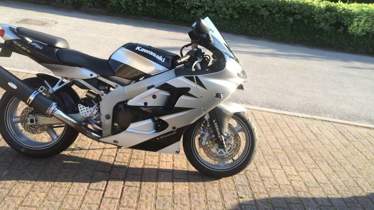 2000 ZX6R cold start - YouTube