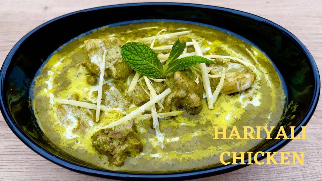 Hariyali Chicken/ Curry/ Green Chicken Curry/ Chicken Hariyali ...