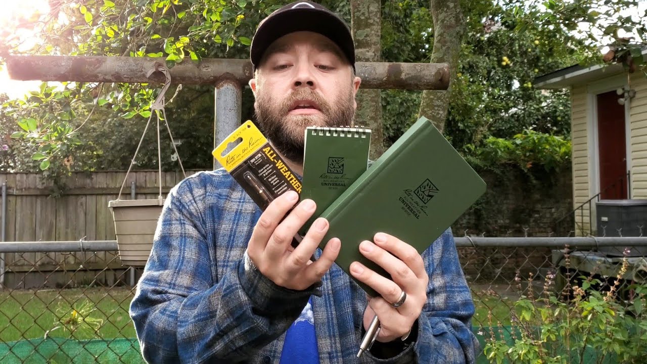 Rite In The Rain WATERPROOF Notebook and Pen Refill REVIEW - YouTube