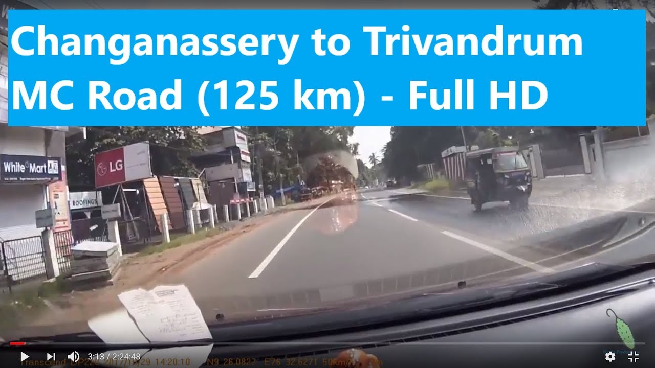 MC Road (Kerala) - Changanassery to Trivandrum Full HD - YouTube