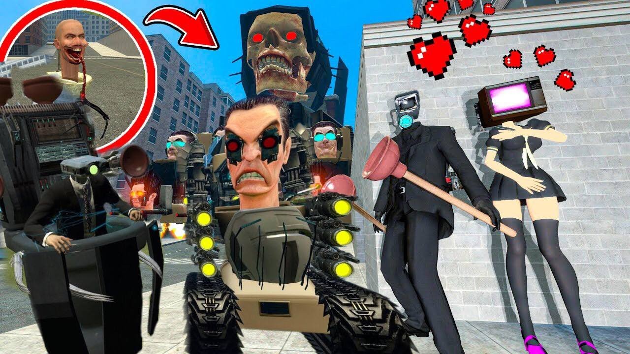 ALL GMAN MULTIVERSE SKIBIDI TOILET and TOXIC GOD In Garry's Mod! - YouTube