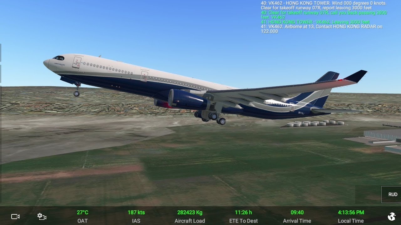 RFS Airbus A330-300 @ Flight VK655 Hong Kong🇭🇰 - Honolulu🇺🇲(TAKEOFF ...