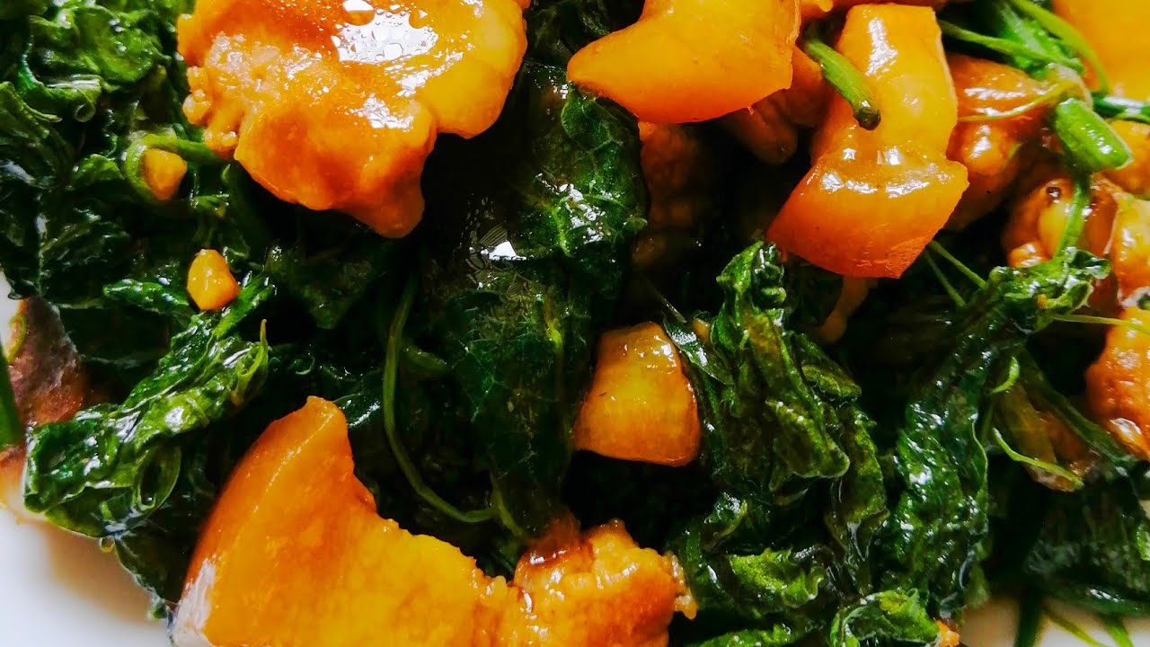 Ginisang Talbos ng Sayote with Oyster sauce - YouTube