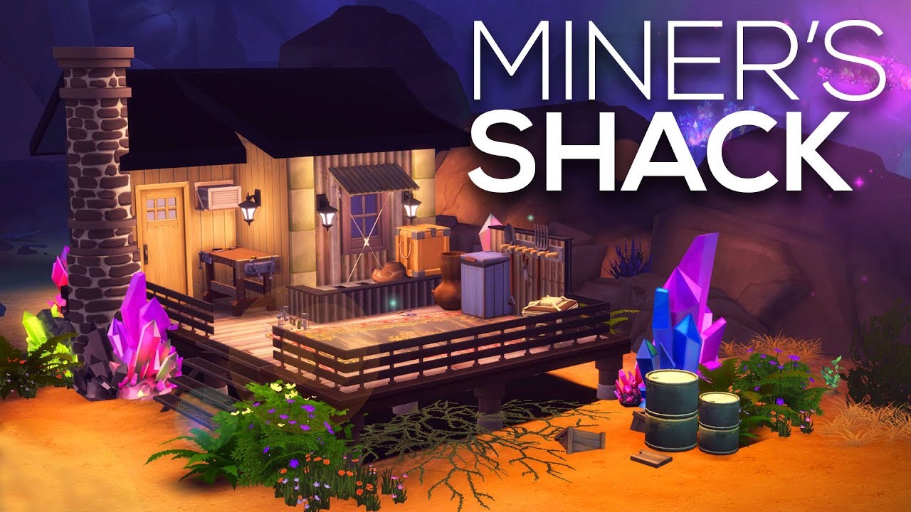 MINER'S SHACK // Sims 4 Speed Build - YouTube