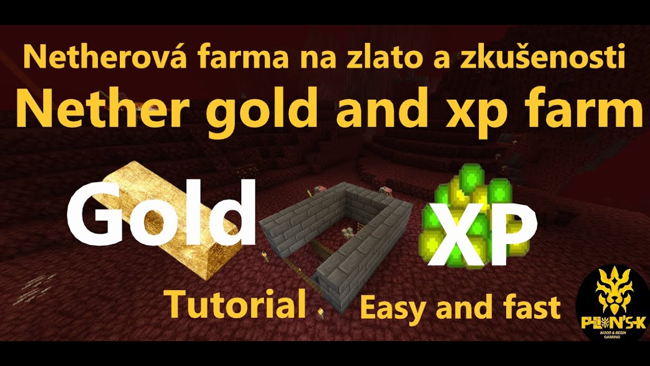 Minecraft Tutorial - Netherová farma na zlato a zkušenosti // Nether ...