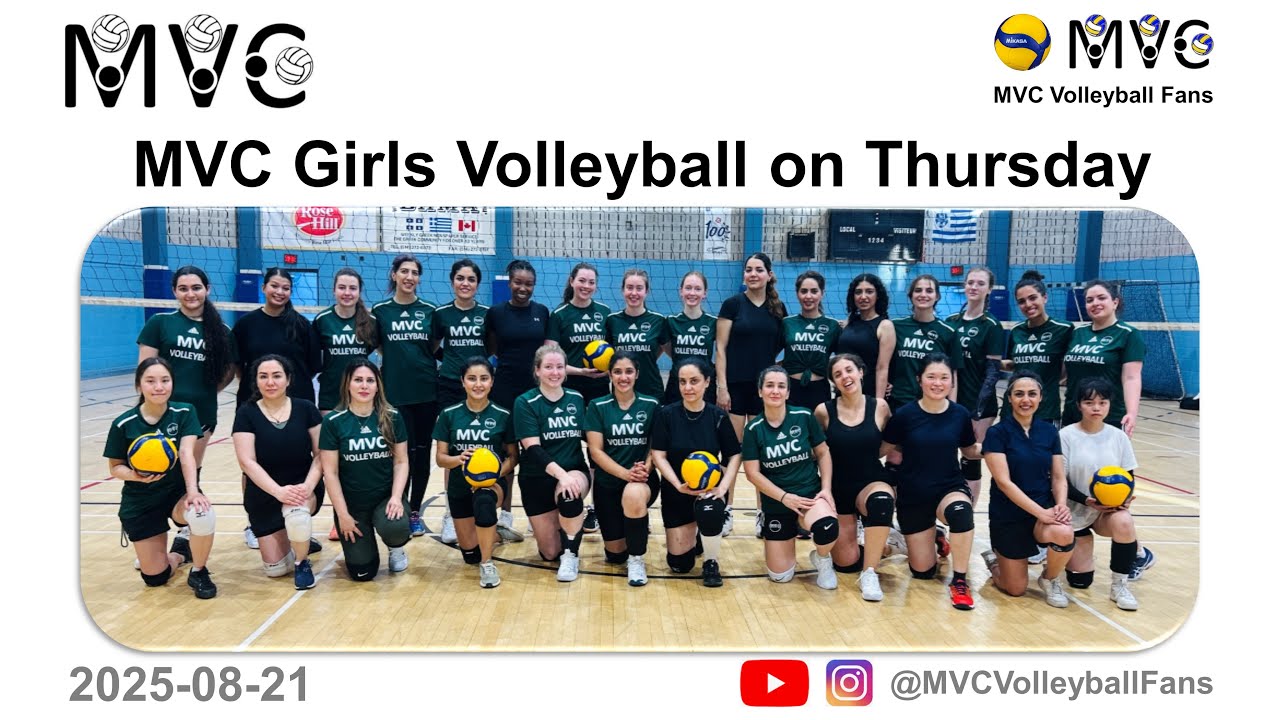 MVC Girls Volleyball on Thursday 2025-08-21 - YouTube