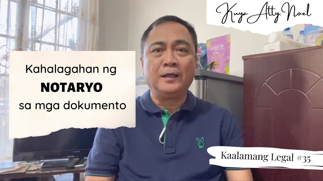 Kahalagahan ng Notaryo sa mga Dokumento | Kaalamang Legal #35 - YouTube