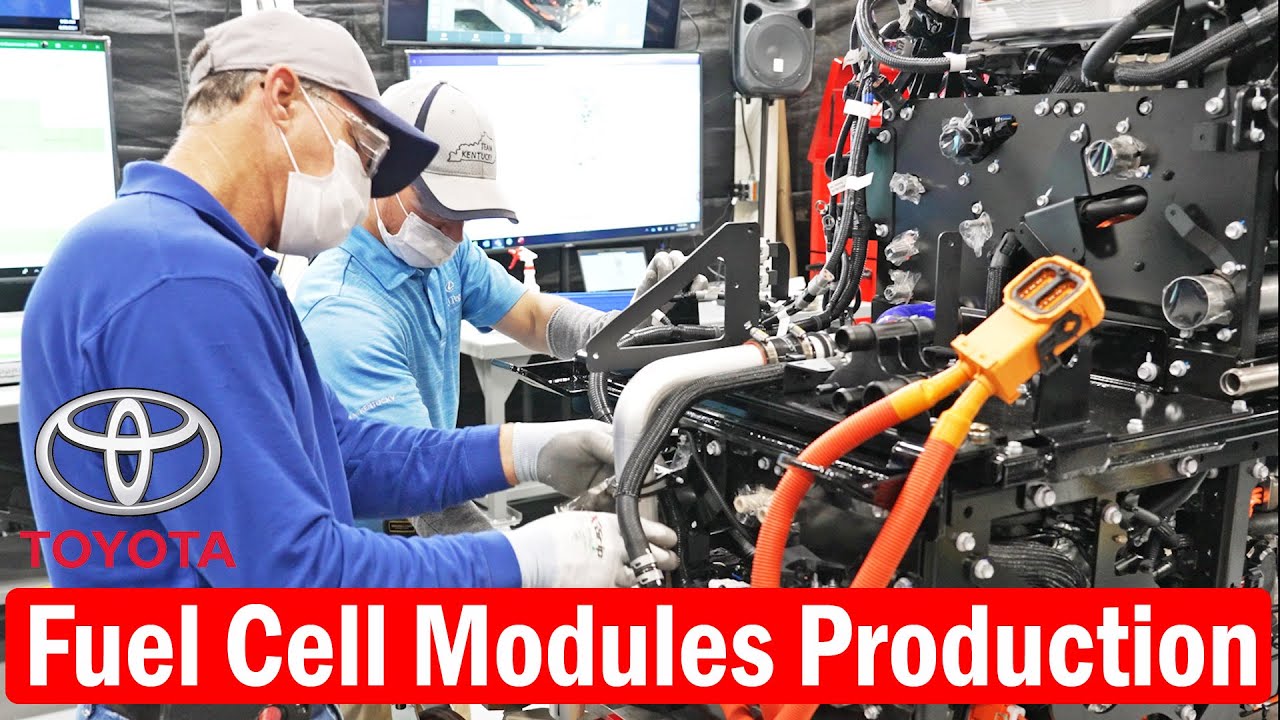 Toyota Fuel Cell Modules Assembly for Hydrogen Powered Trucks - YouTube