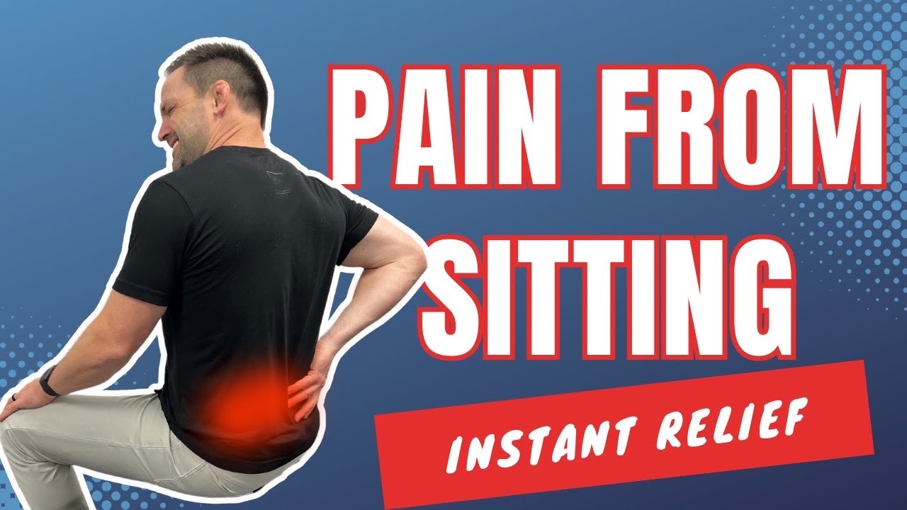Back Pain Relief From Sitting All Day | RELIEF in under 5 minutes - YouTube