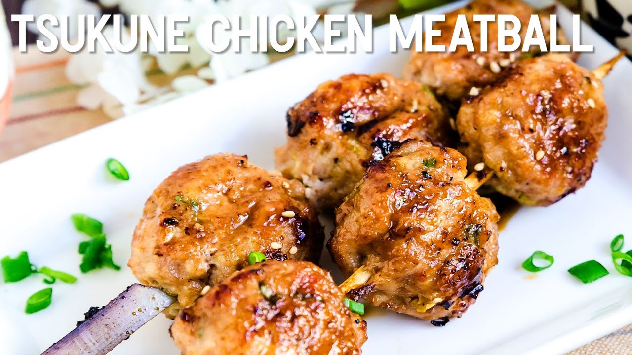Tsukune Chicken Meatball - YouTube