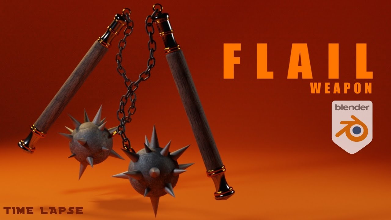 Flail Weapon 3D Modeling | Time lapse video | White D Creation - YouTube