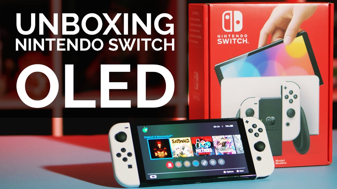 UNBOXING NINTENDO SWITCH OLED! [4K RE-UPLOAD] - YouTube