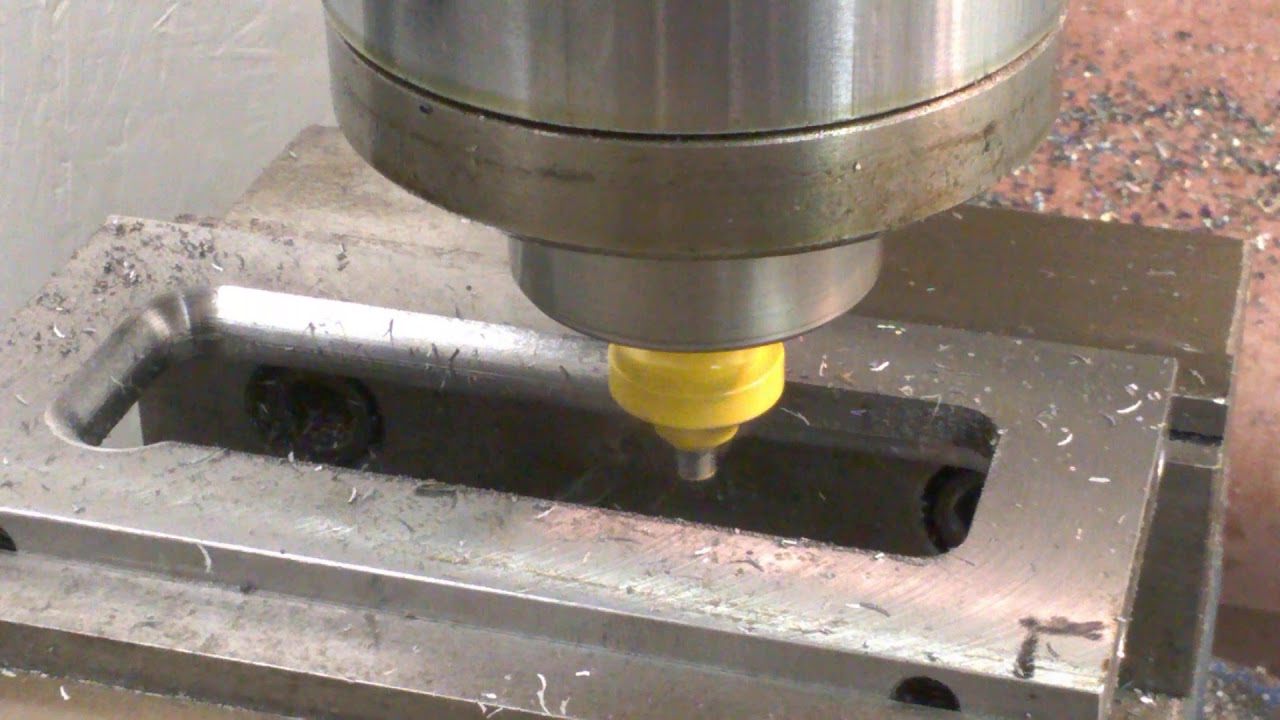 Router Bit Mills Radius on Steel - YouTube