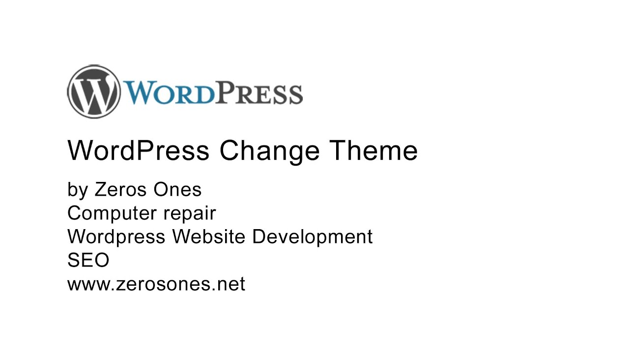 WordPress Change Theme YouTube wordpress-change-theme-youtube
