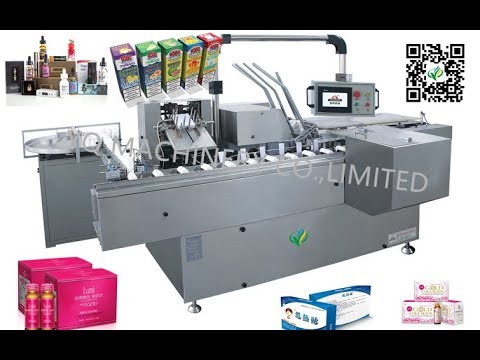 automated glass round bottle cartoner machine with feeder box packing ...