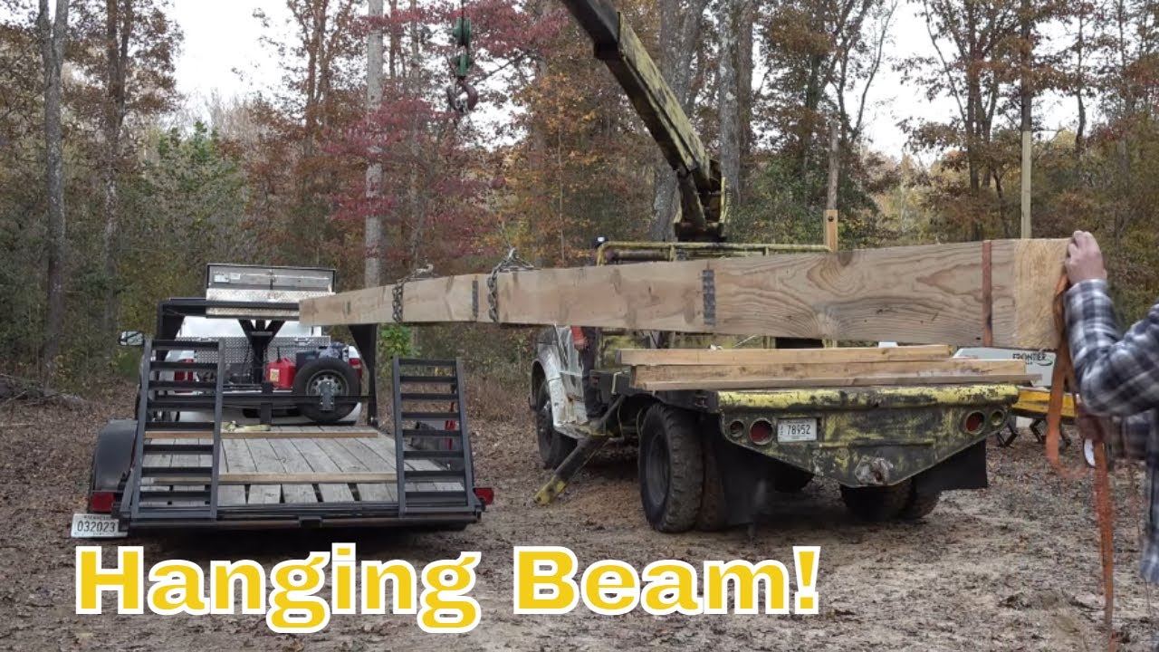 Homemade 30FT Laminated Beams made of Sawmill Lumber PT5 - YouTube