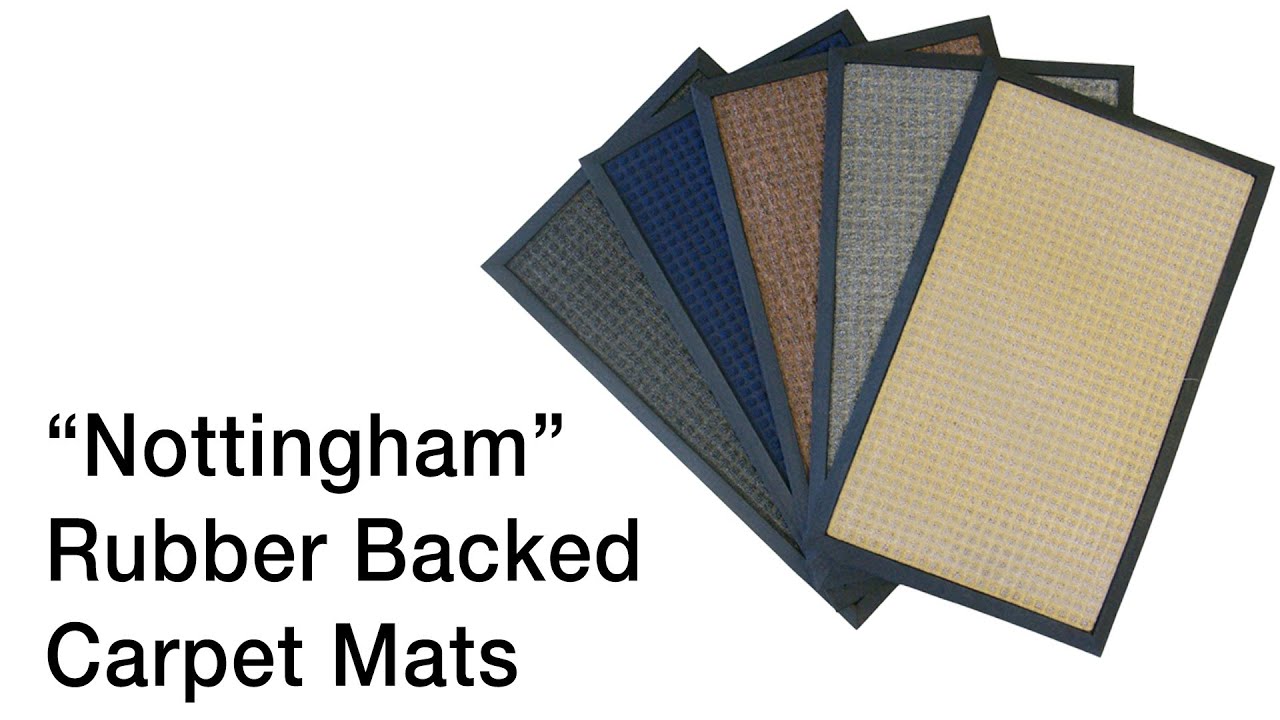 "Nottingham" Rubber Backed Carpet Mat - YouTube