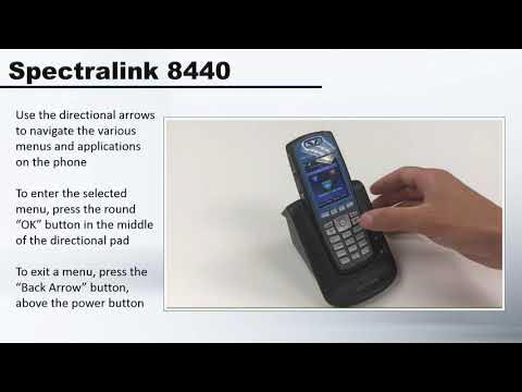 Spectralink 8440 How To Power On the Device - YouTube