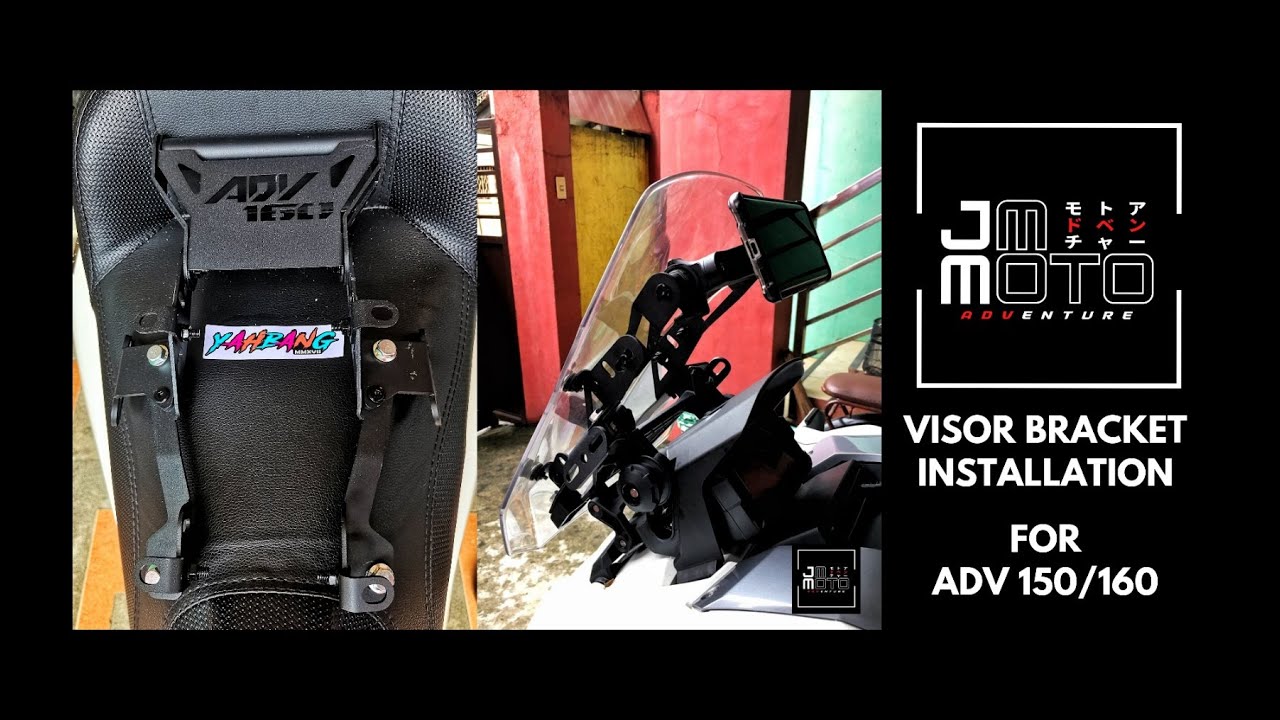 Honda ADV 150 | Visor Bracket Installation fit for ADV 150/160 - YouTube
