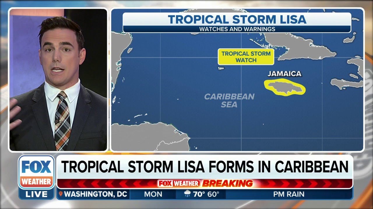 Tropical Storm Lisa Forms In Caribbean, Jamaica Under Tropical Storm ...
