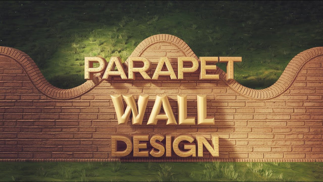 Parapet Wall Designs II 20 Feet Wide Parapet Wall Design in SketchUp II ...