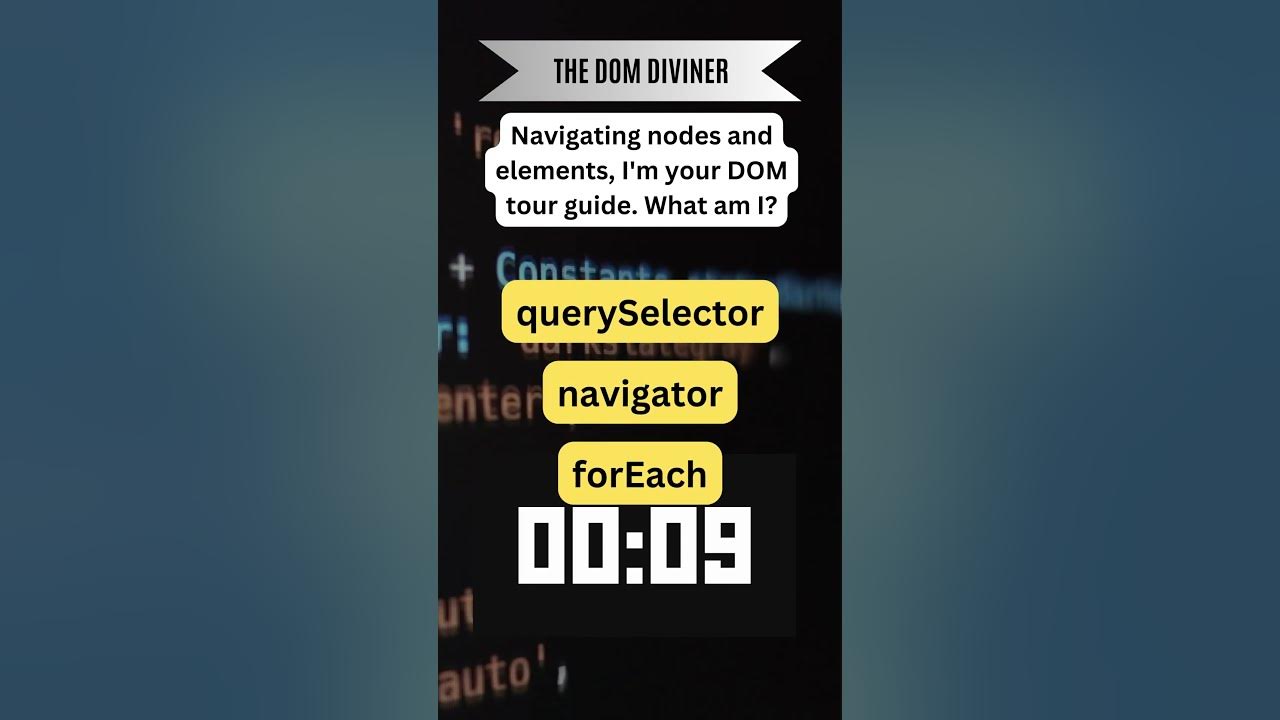 The Dom Diviner Javascript Riddle Codingchallenge Codingfun Codebreaker Javascript Youtube 