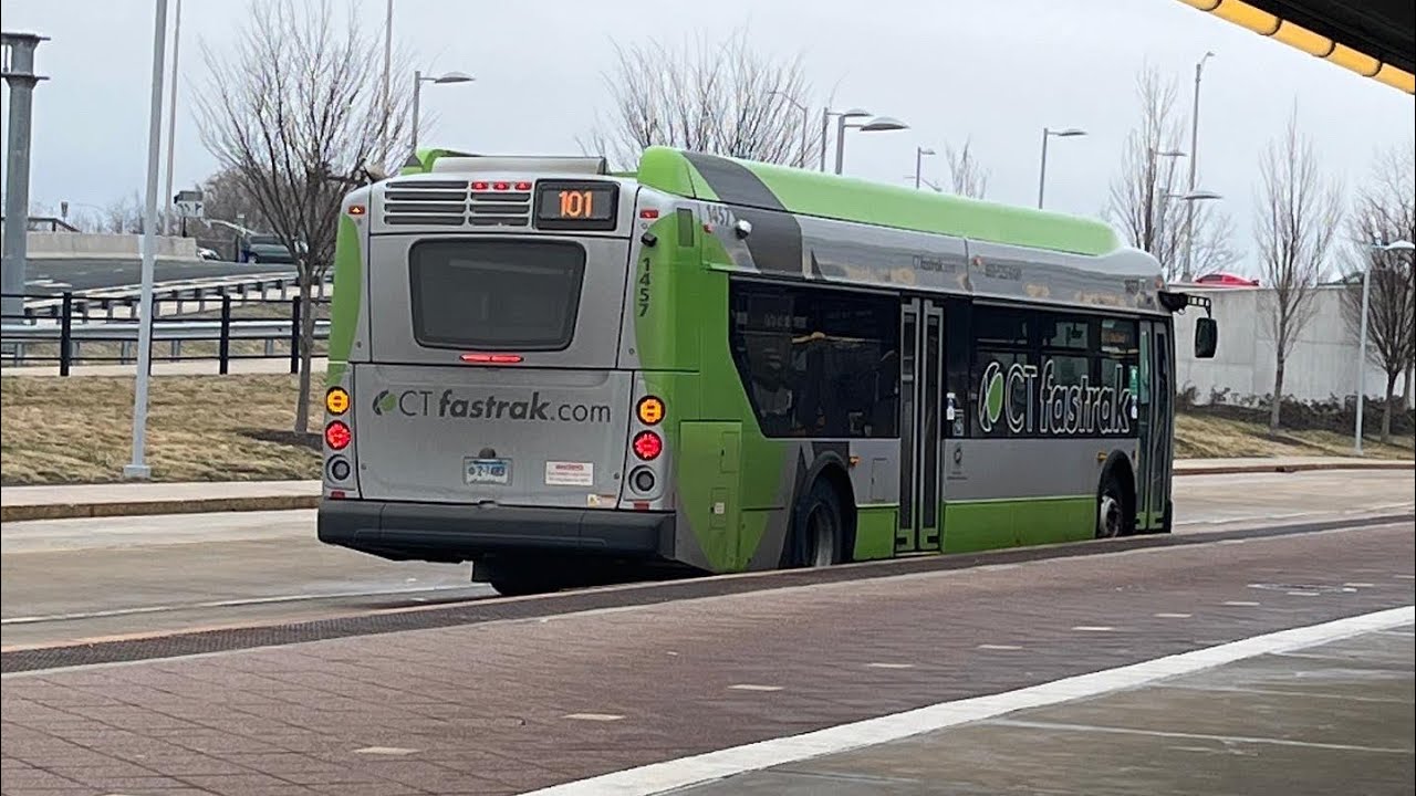 Ride on: CTFastrak #1457 on Route 101 - YouTube