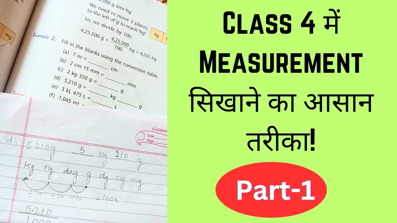 Measurement Class 4 | How To Teach Measurement In Easy Way ...