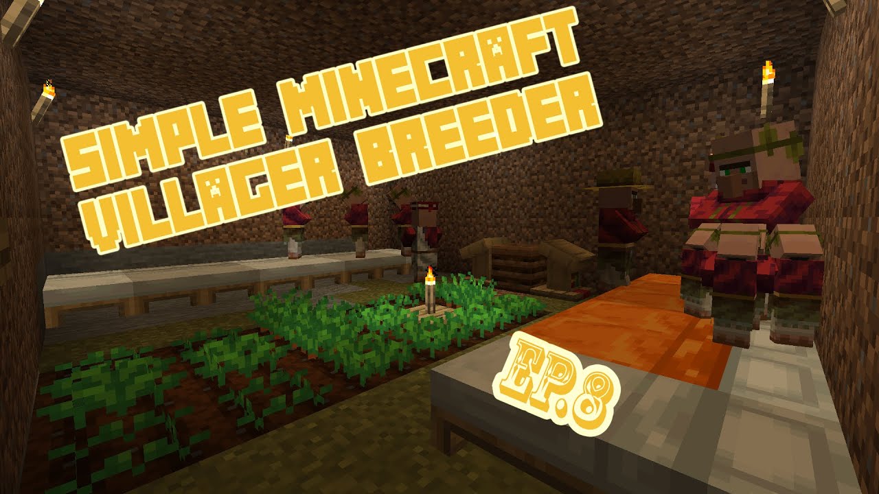 Simple Villager breeder | Minecraft Survival Series Ep #8 - YouTube