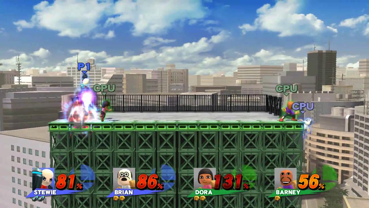SSB4 Stewie & Brian VS Dora & Barney - YouTube