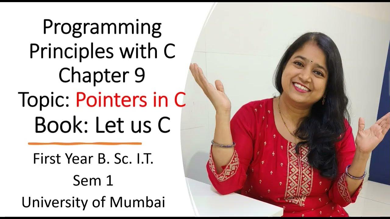 22 Chapter 9, Let Us C, Pointer in C, Programming Principles with C, BSc IT, Sem 1 - YouTube