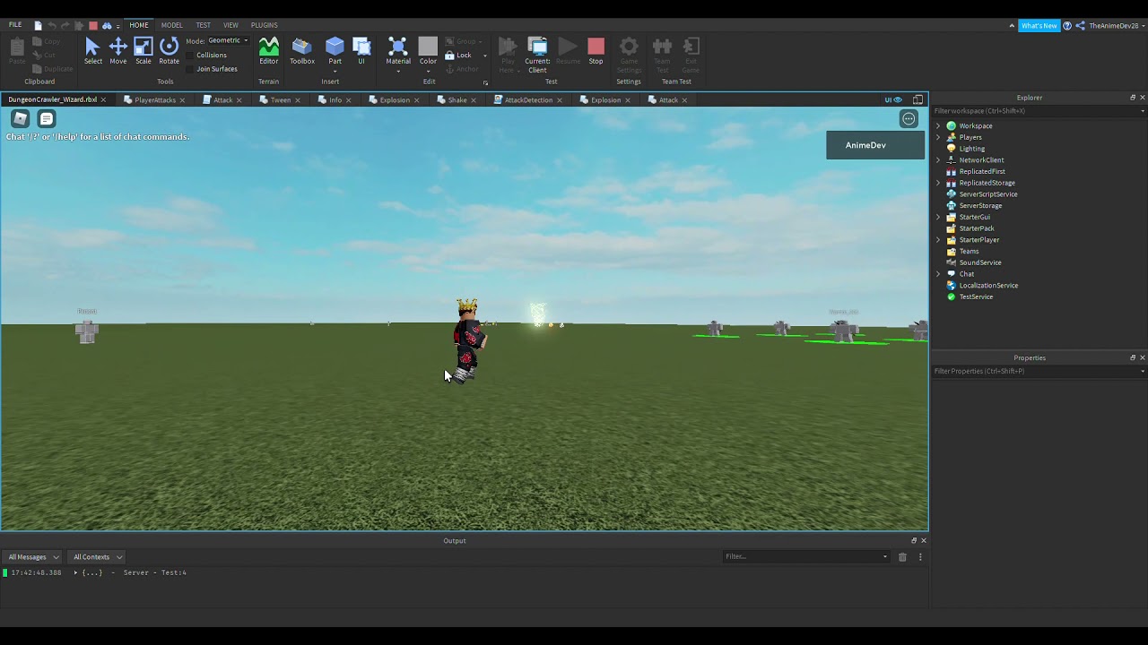 Roblox Studio LIGHTNING STRIKE Magic Attack TUTORIAL OUT - YouTube