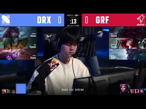 2020 LCK Spring Split 03/01 DRX vs GRF 1세트 하이라이트 - YouTube