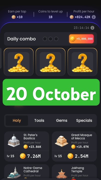 Zen Coin Daily Combo 20 October | ZEN Coin today Combo Card | Zen coin airdrop | #zencoin - YouTube