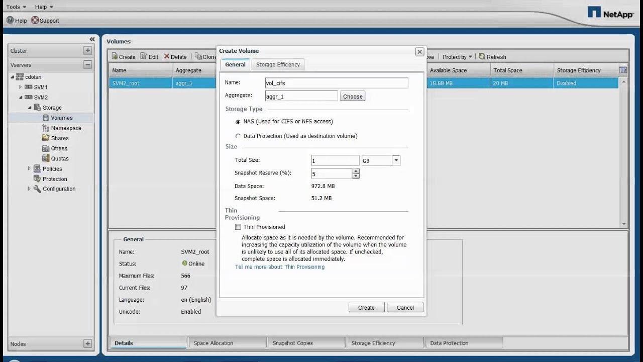 Create a SVM (Storage Virtual Machine) in Clustered Data ONTAP 8.2 using OnCommand System ...