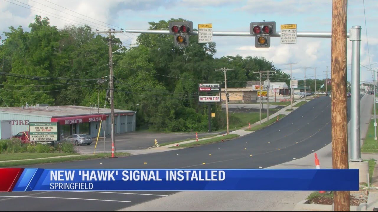 New HAWK Signal Installed in Springfield - YouTube