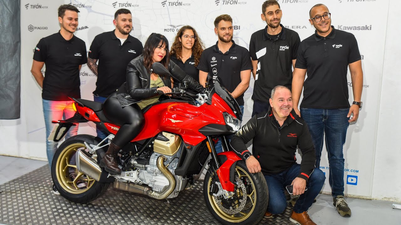 Tifón Motor presentó la nueva Moto Guzzi V100 Mandello - YouTube