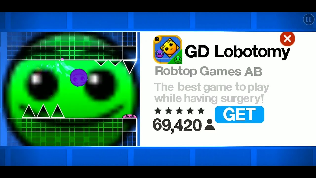 Geometry Dash Lobotomy Ad - YouTube