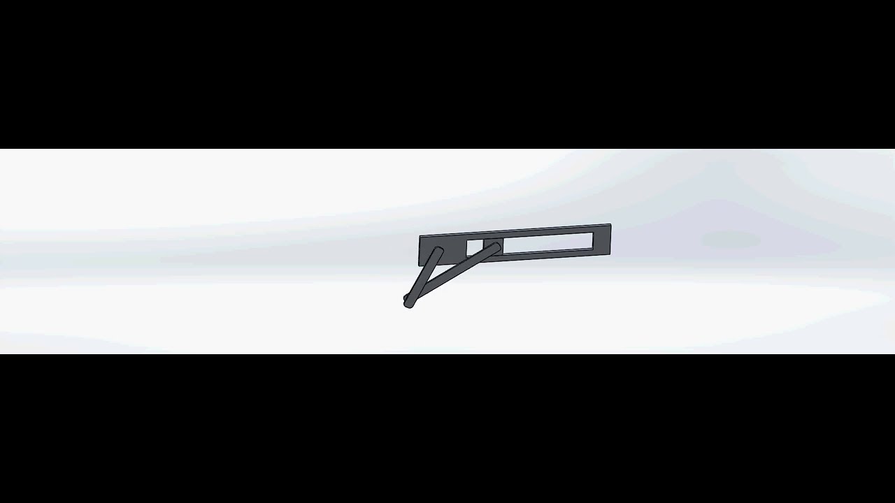 Slider crank mechanism-SOLIDWORKS - YouTube